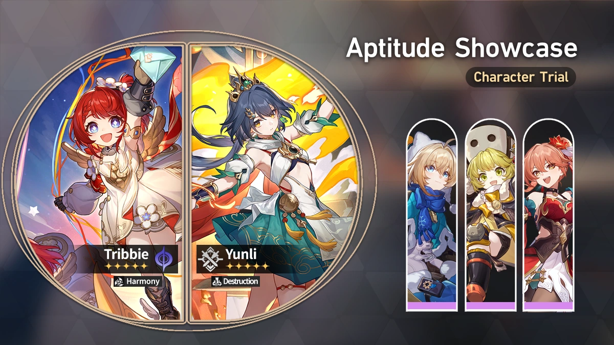 Aptitude Showcase - Tribbie, Yunli, Lynx, Hook, Guinaifen | Honkai: Star Rail Wiki | Fandom