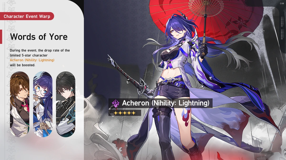 Category:Warp Pool Includes Acheron | Honkai: Star Rail Wiki | Fandom