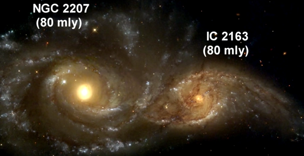 NGC 2207 and IC 2163 | How Far Away Is It Wiki | Fandom