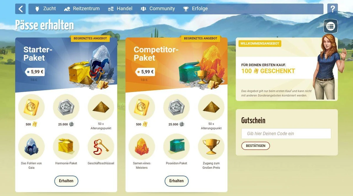 Starter-Paket | Howrse-Wiki | Fandom