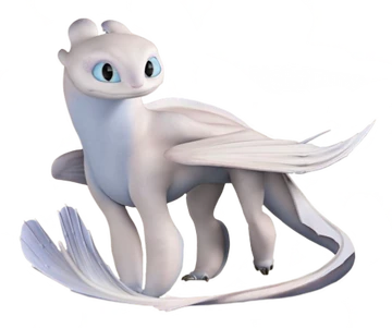 how to draw white night fury