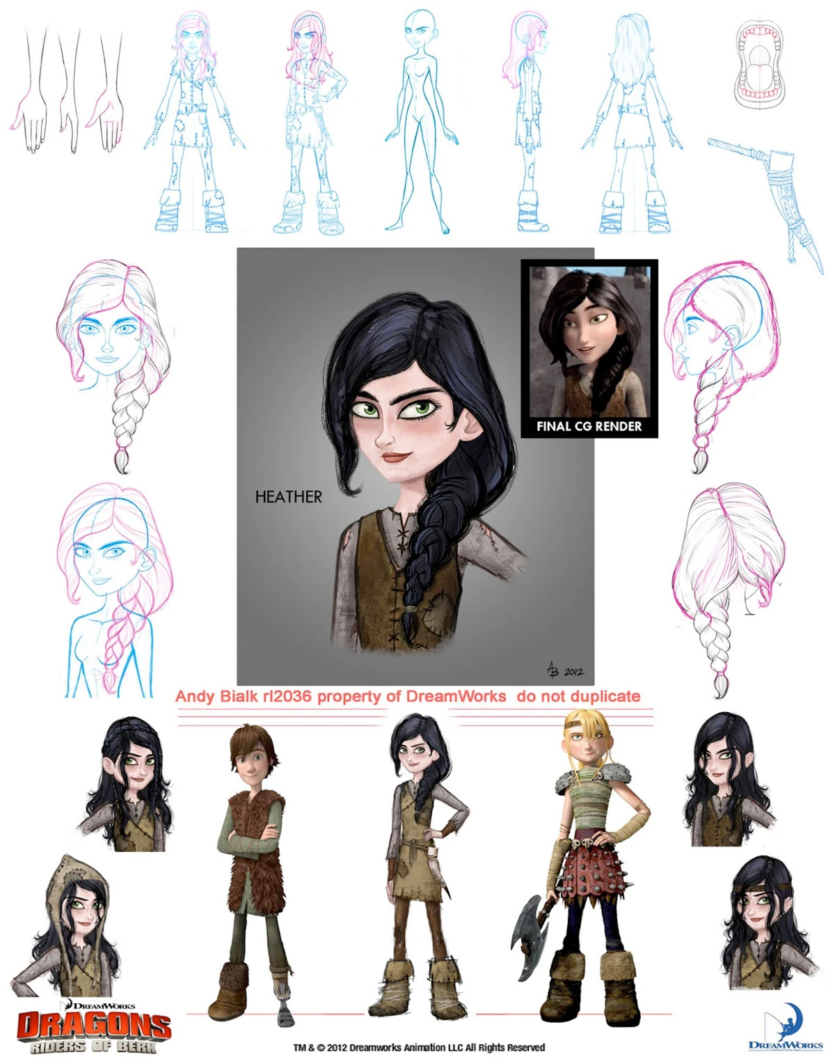 Gallery: Heather / Concept Art and Development | How to Train Your ...