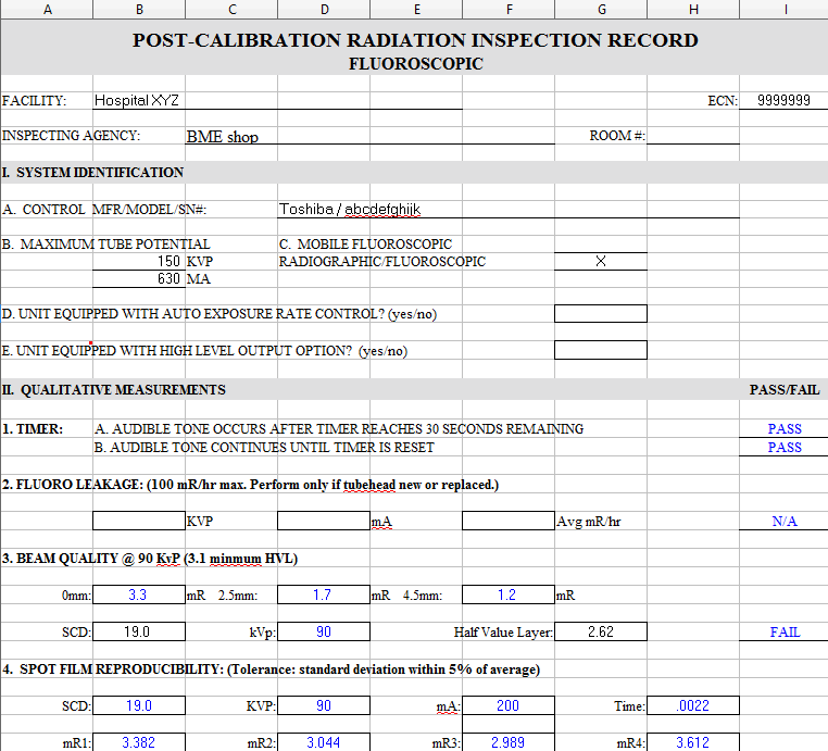 Post Calibration Radiation Inspection (Fluoroscopic) | HTM Wiki | Fandom