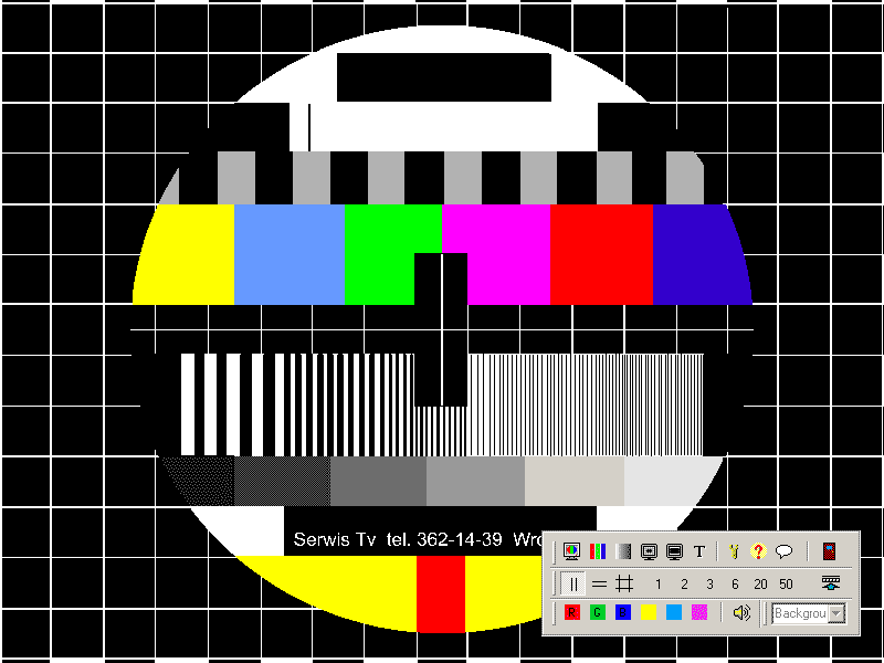 Monitor Color Test Pattern