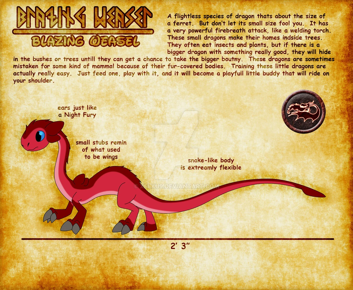 Blazing Weasel | How to Train Your Dragon Fanon Wiki | Fandom