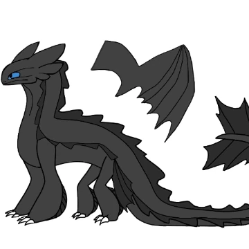 how to draw white night fury