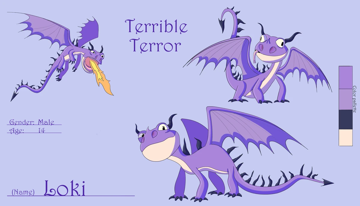 Loki the Terrible Terror | How to Train Your Dragon Fanon Wiki | Fandom