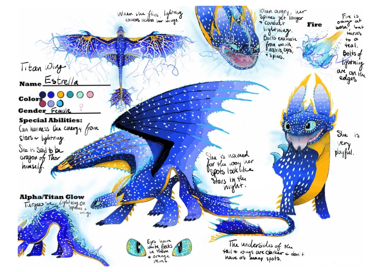 White Night Fury With Blue Eyes