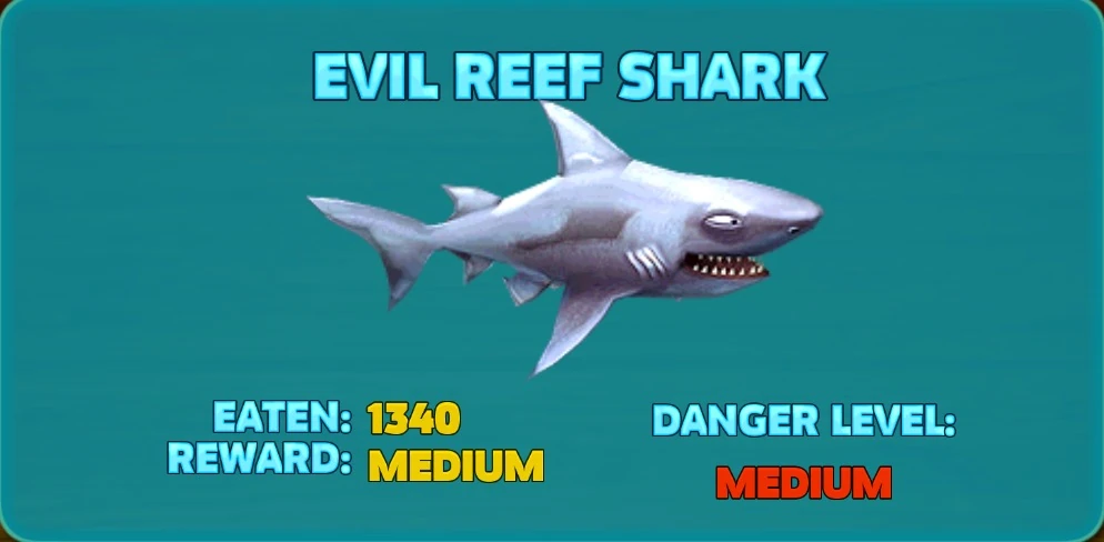 Evil Reef Shark | Hungry Shark Wiki | Fandom