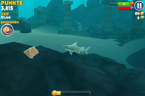 Great White Hungry Shark Evolution Shell Map
