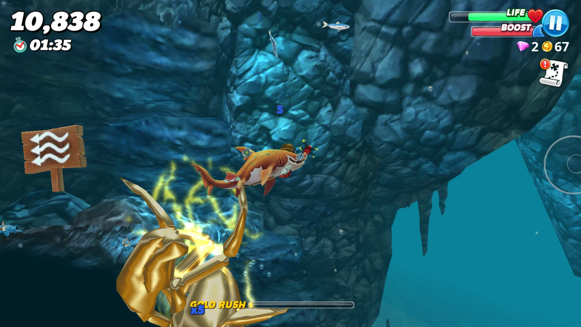 Hungry Shark Evolution Giant Crab