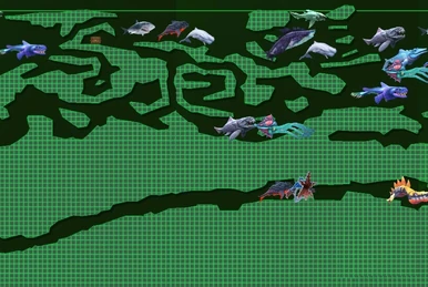 Great White Hungry Shark Evolution Shell Map