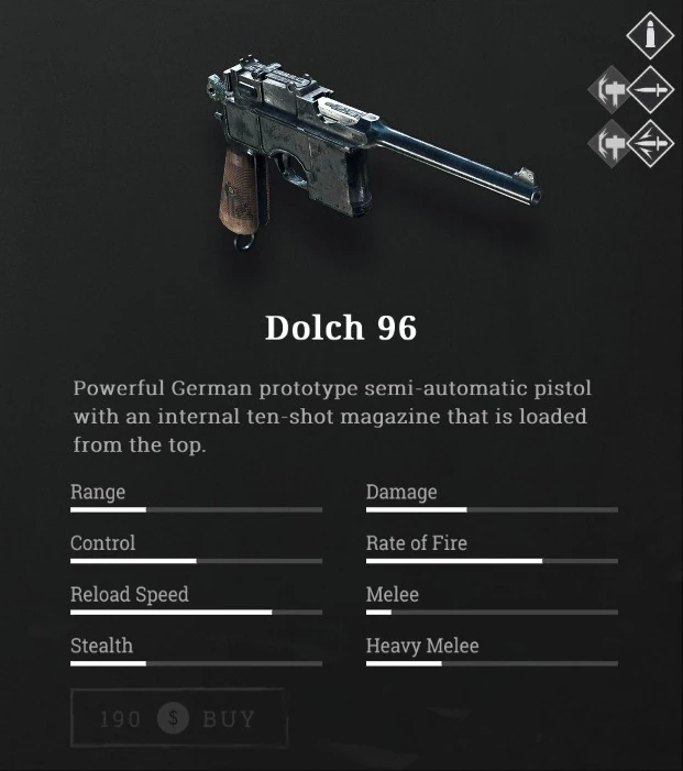 Dolch 96 | Wiki Hunt: Showdown | Fandom