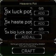 Item list | Huzz RNG Wiki | Fandom