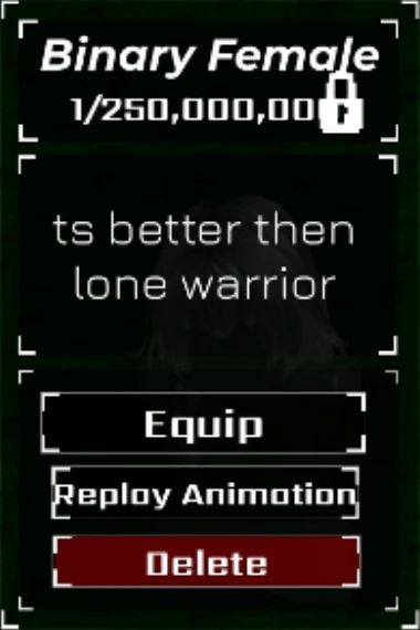 Binary Female | Huzz RNG Wiki | Fandom