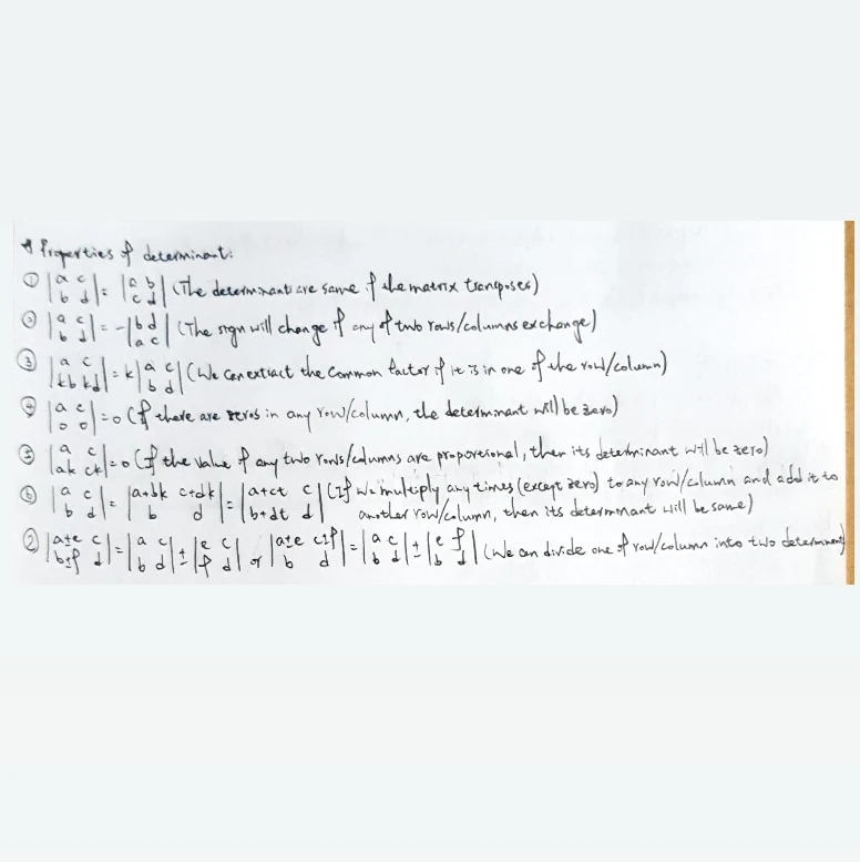 81. Properties of determinant | My Wiki | Fandom