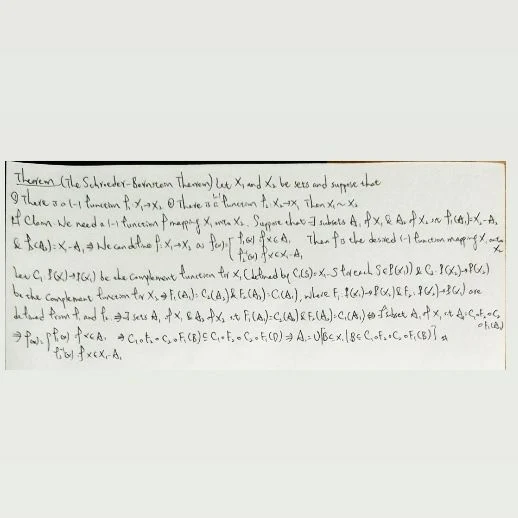 123. The Schroeder-Bernstein Theorem | My Wiki | Fandom