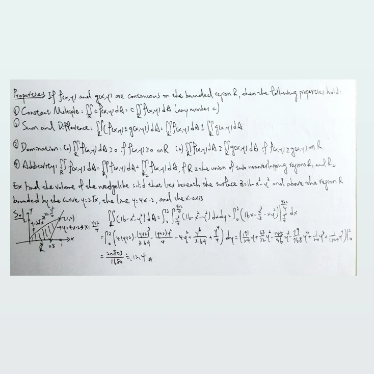 293. Properties of Double Integrals | My Wiki | Fandom