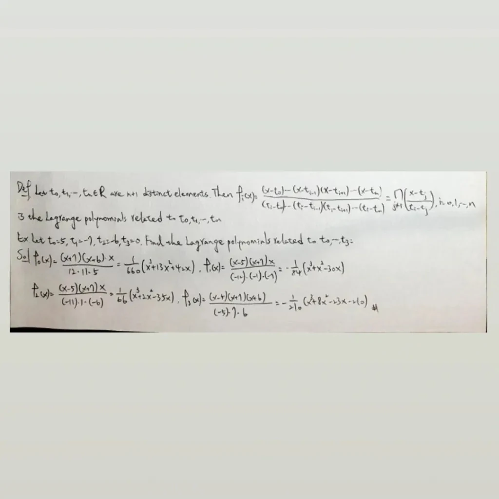 45. Lagrange Polynomials | My Wiki | Fandom