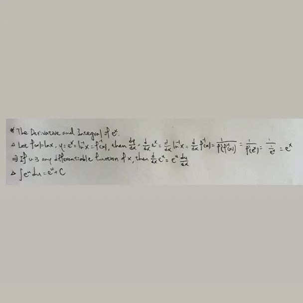 128. The Derivative and Integral of the exponential function | My Wiki ...