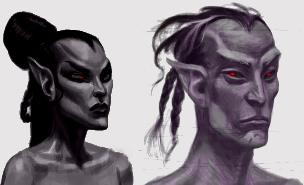 Dark Elf Face