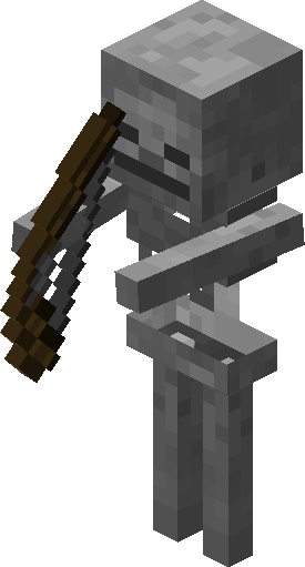 Minecraft Papercraft Mutant Skeleton Bow