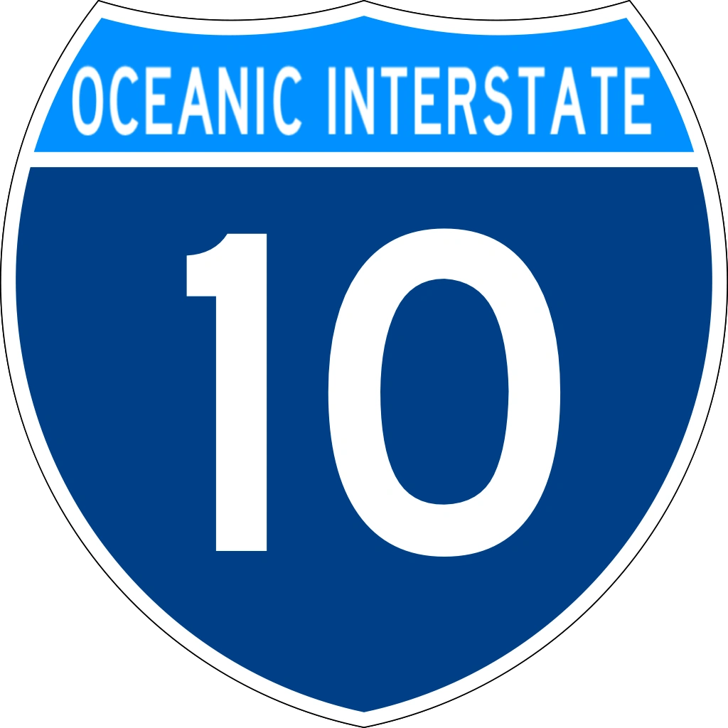 Oceanic Interstate 10 | Hypothetical Highways Wiki | Fandom