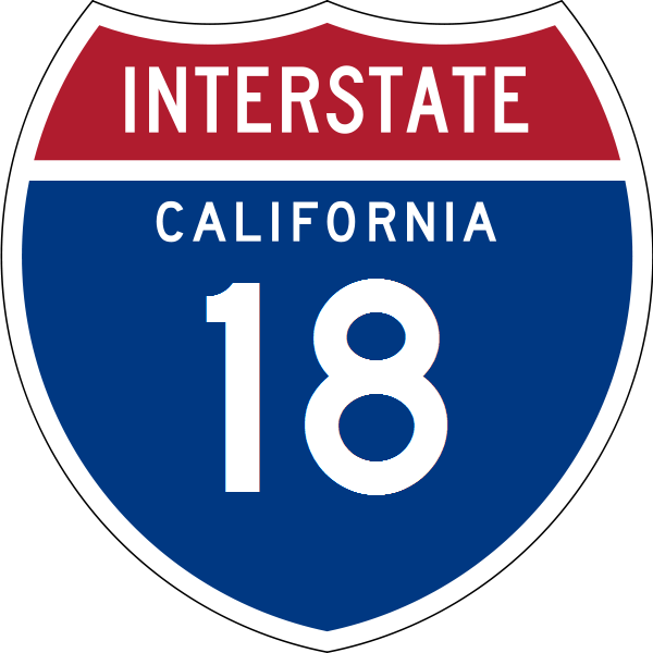 Interstate 18 (California) | Hypothetical Highways Wiki | Fandom