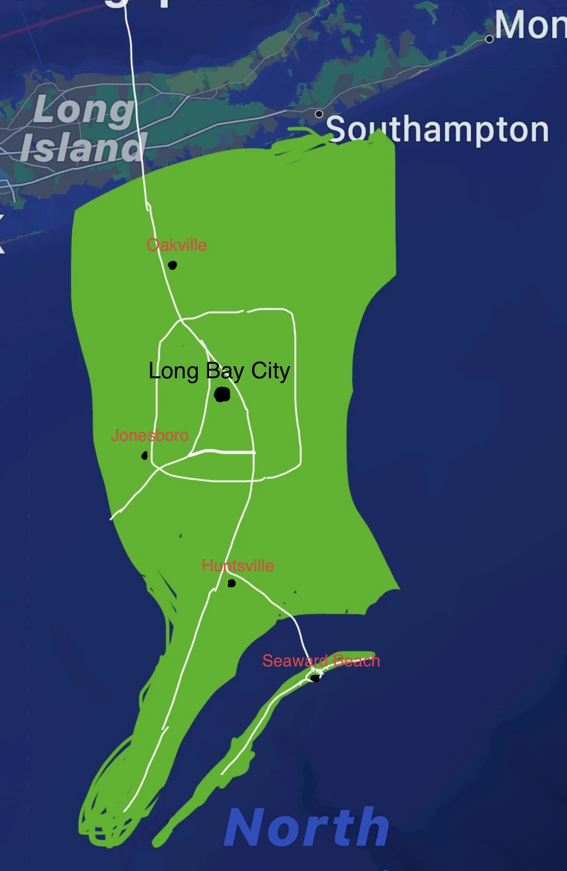 Long Bay Island (Norfolk County, New York) | Hypothetical Cities and ...