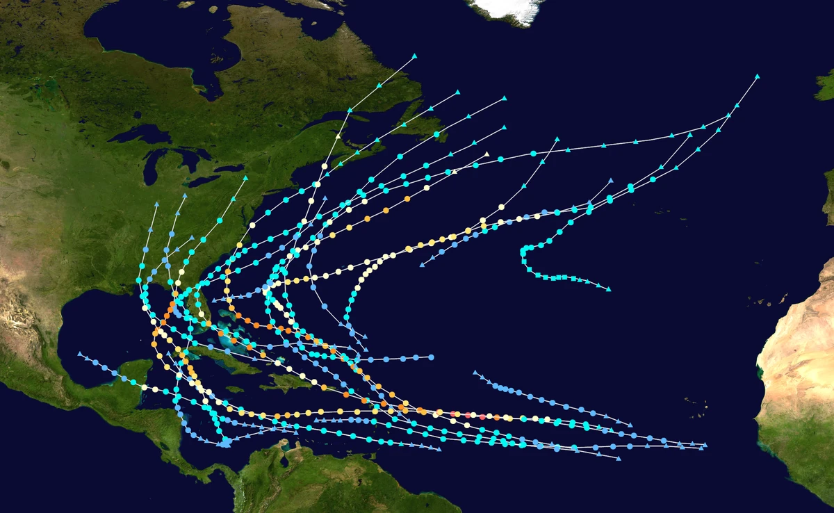 2021 Atlantic hurricane season official (Farm/TropicsWeather ...