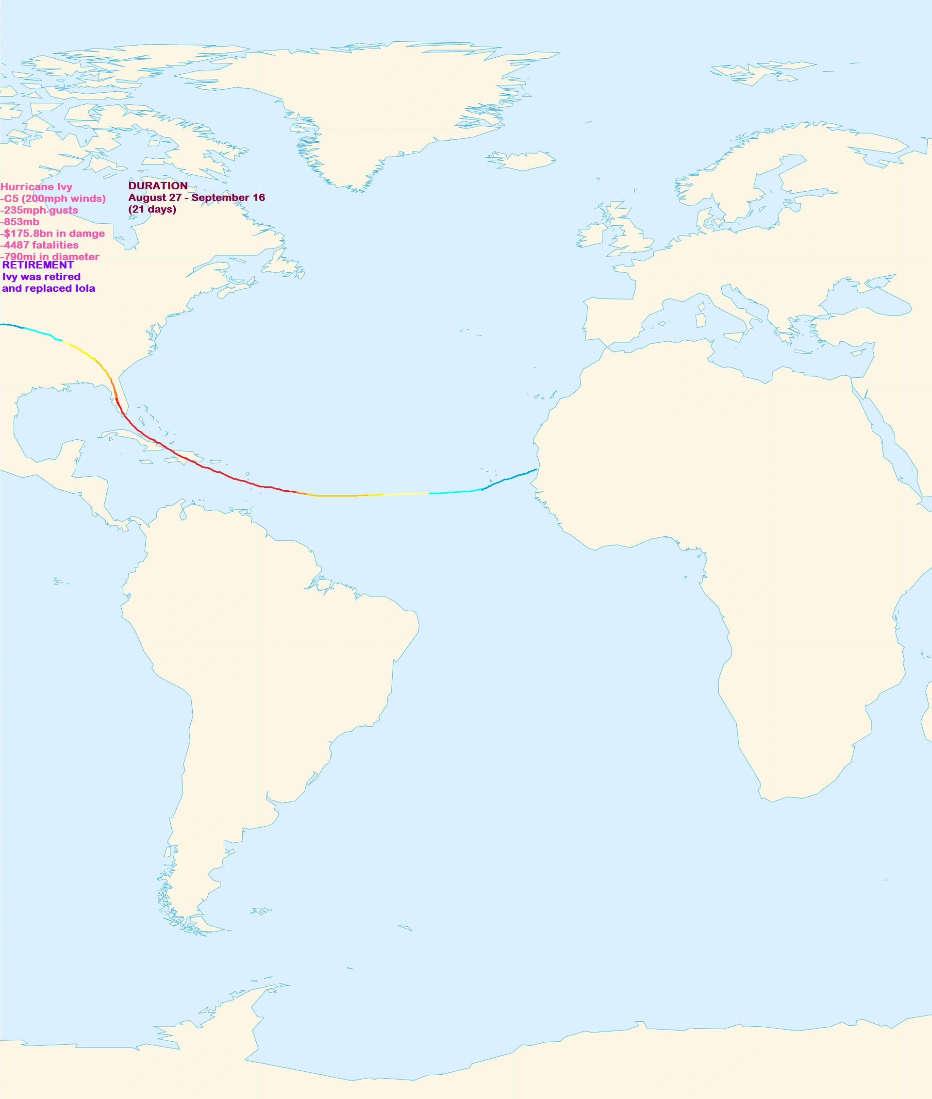 Fan Made Hurricane: Hurricane Ivy | Hypothetical Hurricanes Wiki | Fandom