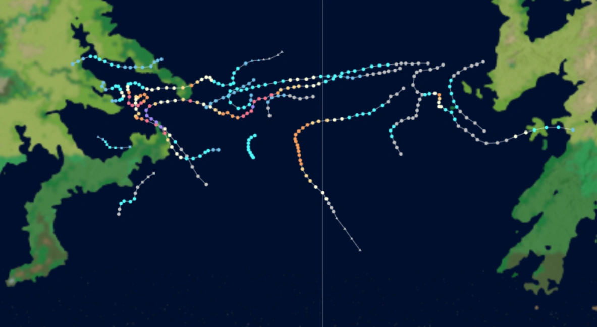 1966-67 Xoluskan typhoon season | Hypothetical Hurricanes Wiki | Fandom