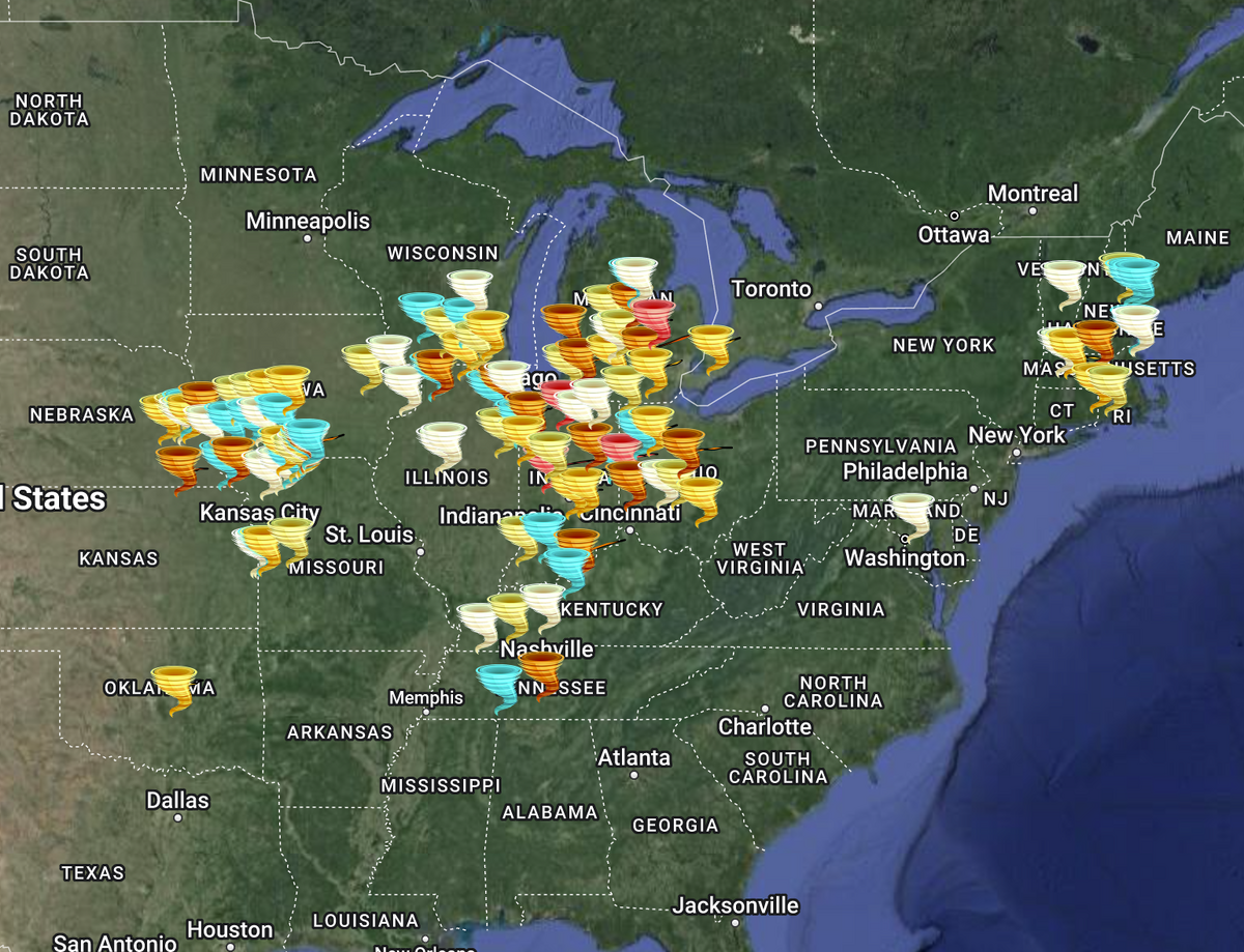 Tornado Outbreak Of April 28 30 2025 Hypothetical Tornadoes Wiki