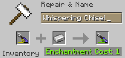 Whispering Chisel | I Need Block Wiki | Fandom