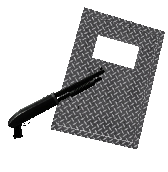 Shotgun and shield | Item Asylum Ideas Wiki | Fandom