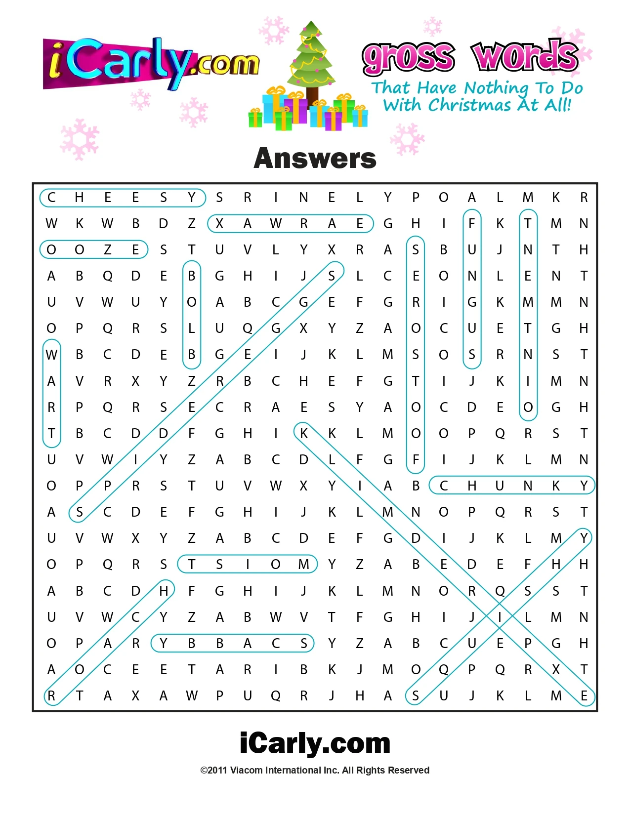 Icarly Worksheets