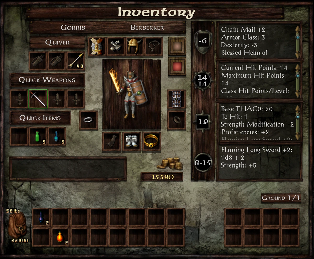 Inventory | Icewind Dale Wiki | Fandom