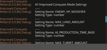 Settings | Improved Conquest Mode Wiki | Fandom