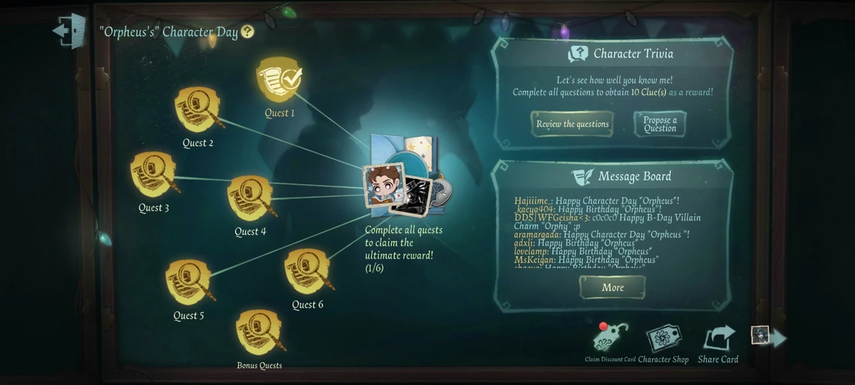 Character Day Event | Identity V Wiki | Fandom