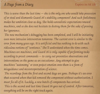 Guard 26/Lore | Identity V Wiki | Fandom