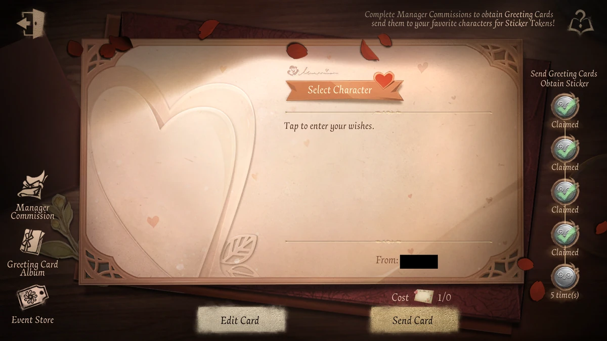 Greeting Card | Identity V Wiki | Fandom