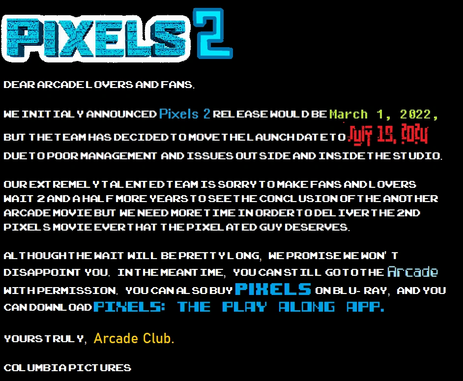 Pixels 2 | Idea Wiki | Fandom