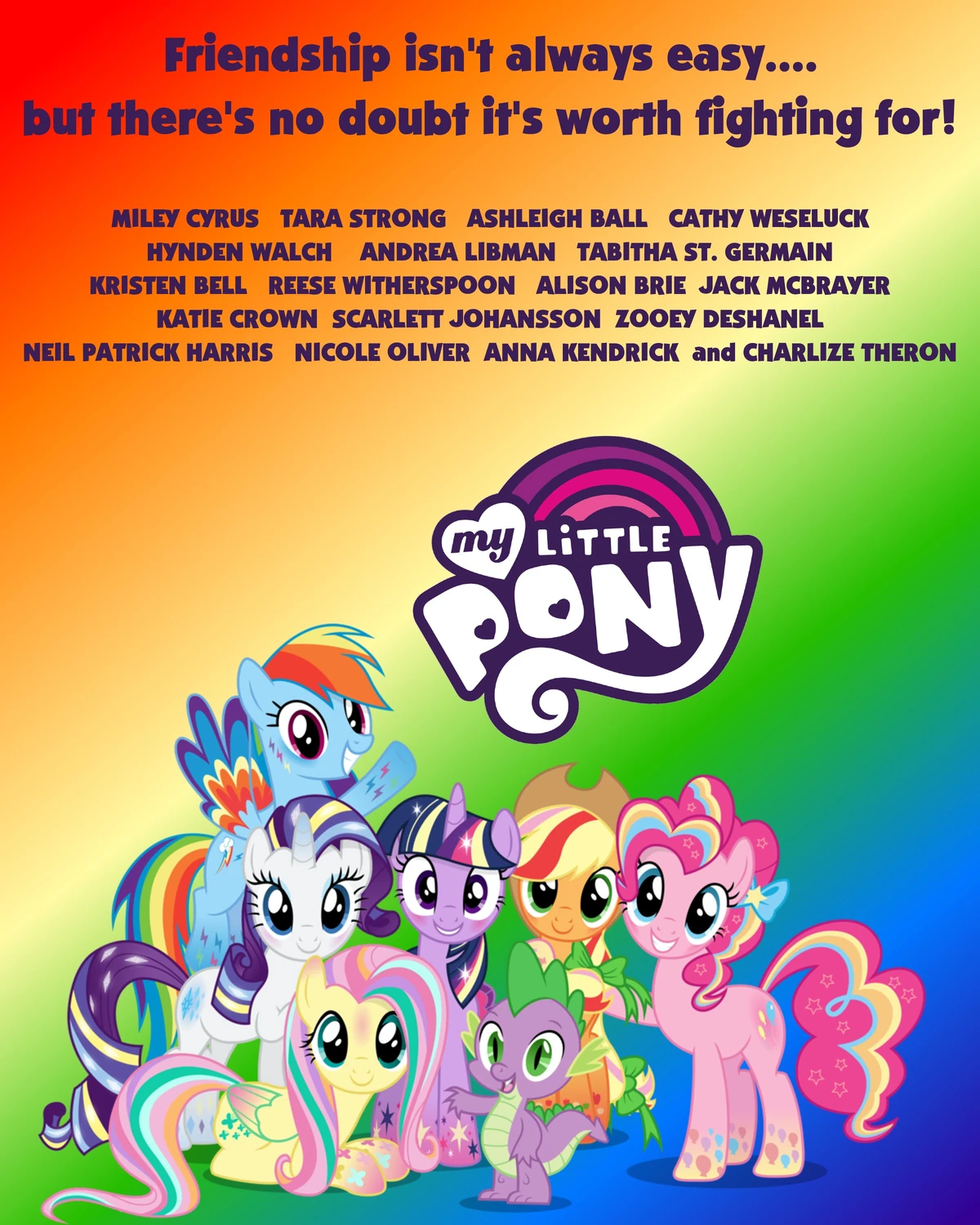 how to draw my little pony movie characters
