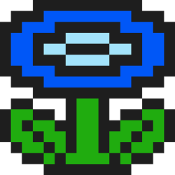 Minecraft Pixel Art Mario Ice Flower