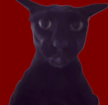 evil larry red background