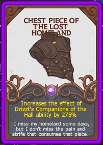 Drizzt/Chest Piece of the Lost Homeland | Idle Champions of the ...