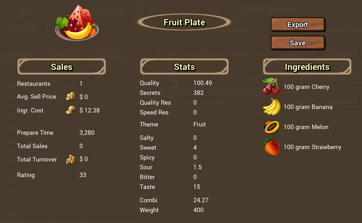 Fruit Plate | Idle Cooking Emperor Wiki | Fandom