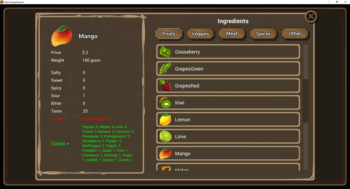Mango | Idle Cooking Emperor Wiki | Fandom