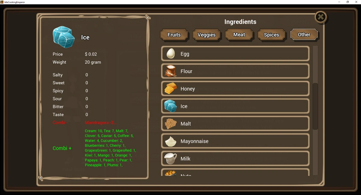 Ice | Idle Cooking Emperor Wiki | Fandom