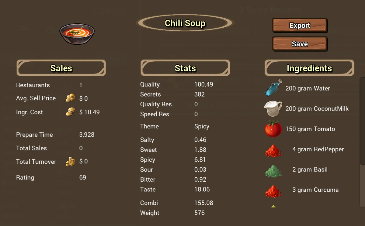 Chili Soup | Idle Cooking Emperor Wiki | Fandom